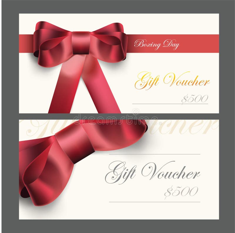 Gift Voucher Design. Vector Illustration Decorative Design Stock Vector ...