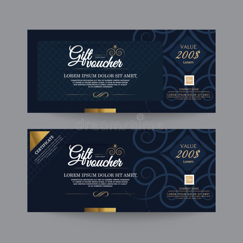 Gift Voucher Premier Color stock vector. Illustration of note - 59621388