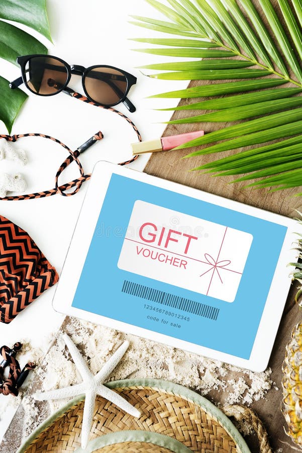 Gift Voucher Promo Code Concept Stock Image - Image of marketing ...