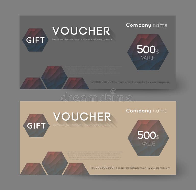 Gift voucher stock vector. Illustration of retro, card - 74364096