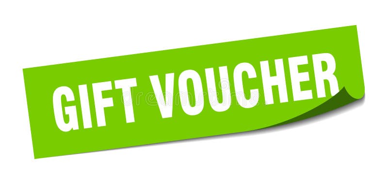 Gift Voucher Sticker. Square Isolated Label Sign. Peeler Stock Vector ...