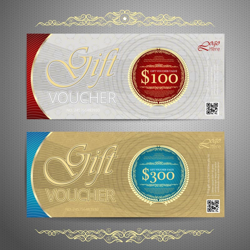 Gift Voucher Template with Colorful Pattern,cute Gift Voucher ...