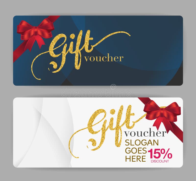 Gift voucher template stock vector. Illustration of financial - 64031804