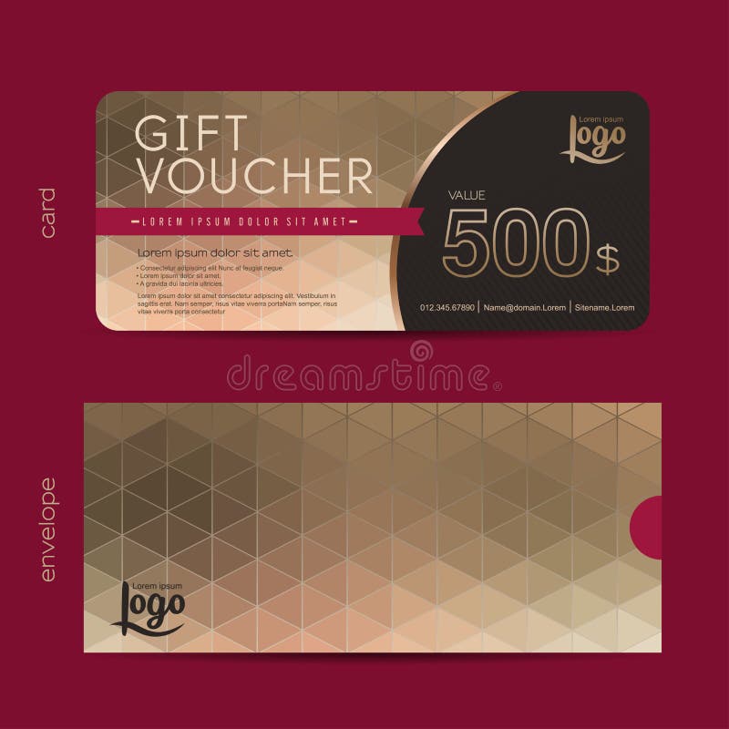 Voucher, Gift Certificate, Coupon, Ticket. Pattern Stock Vector ...