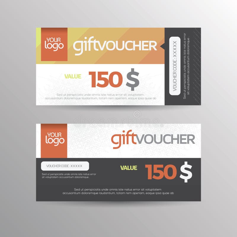 Gift voucher template stock vector. Illustration of retail - 80319818