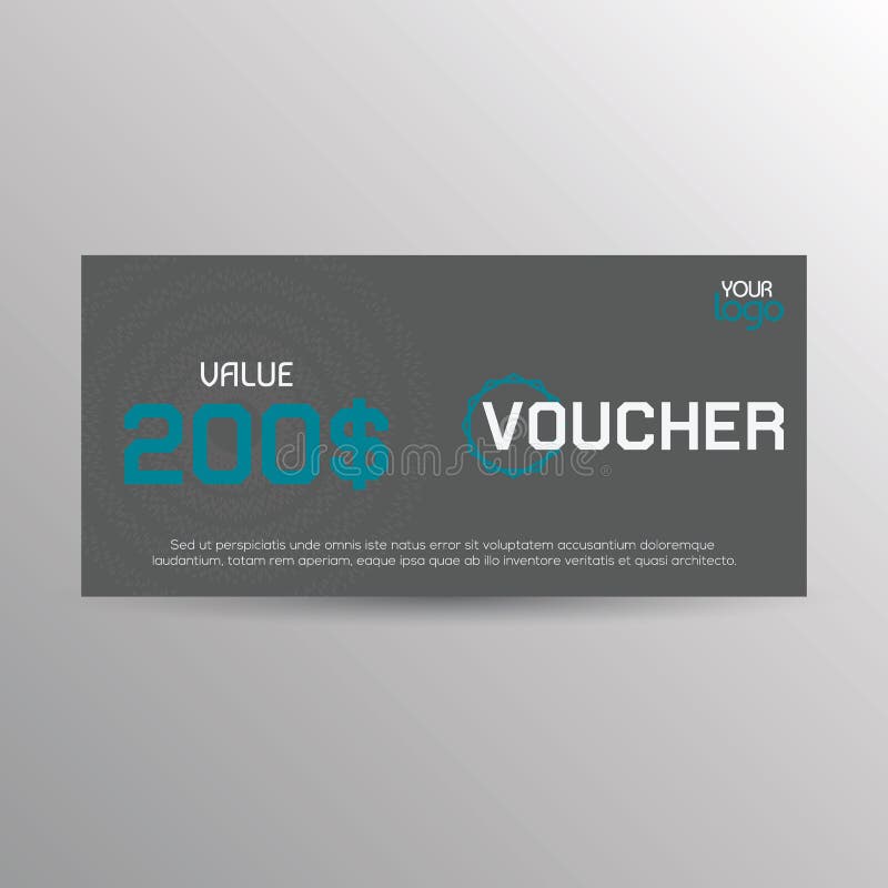 Gift voucher template stock vector. Illustration of retail - 80646215