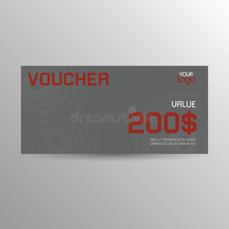 Gift voucher template stock vector. Illustration of deal - 80646612