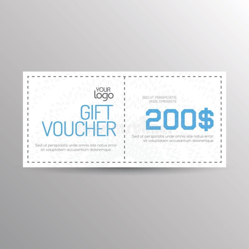 Gift voucher template stock vector. Illustration of commerce - 80971835