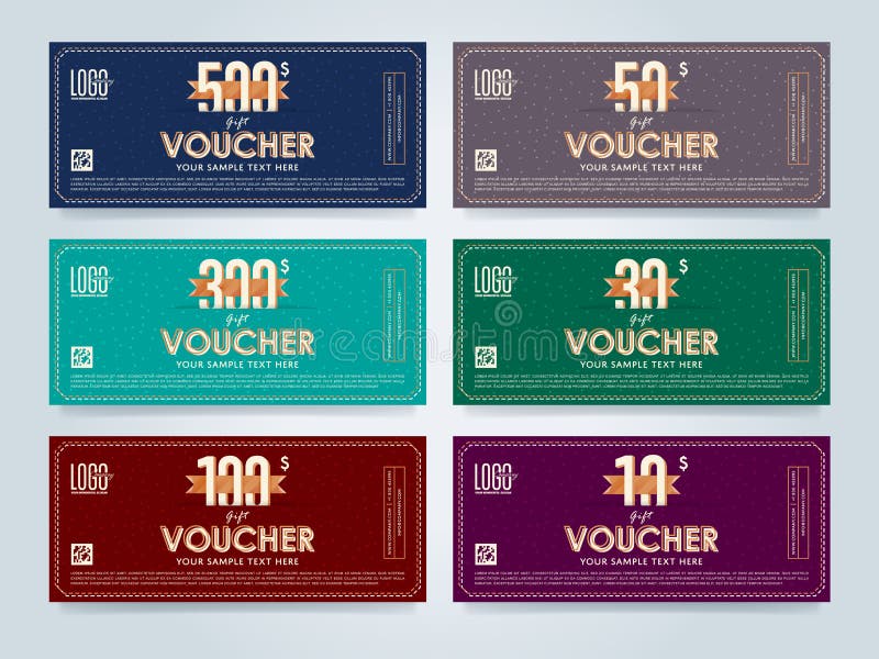 Gift Voucher Template, Vector Layout Stock Vector - Illustration of ...