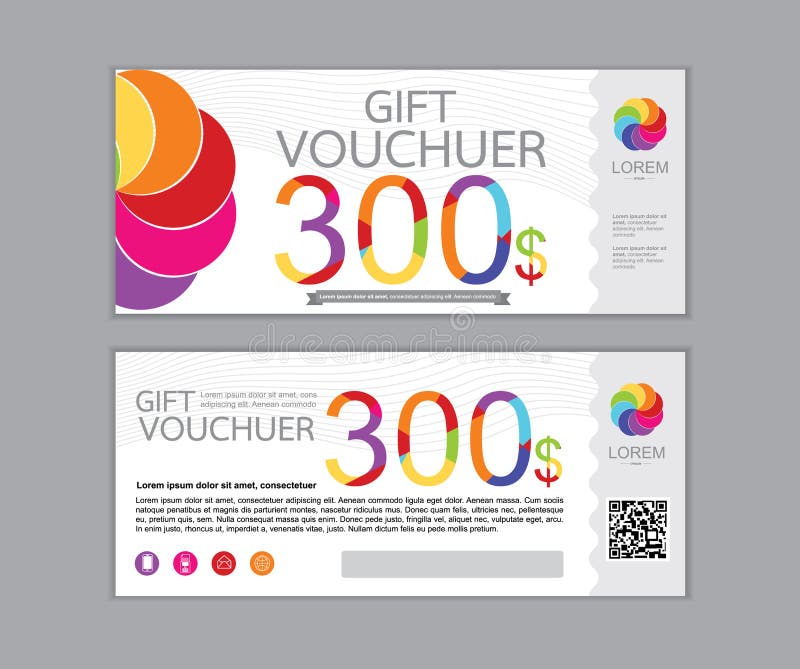 Gift Voucher Vector Design Set 1 Stock Vector - Illustration of voucher ...