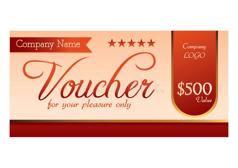 Gift Voucher. Vector Illustration Decorative Design Stock Vector ...