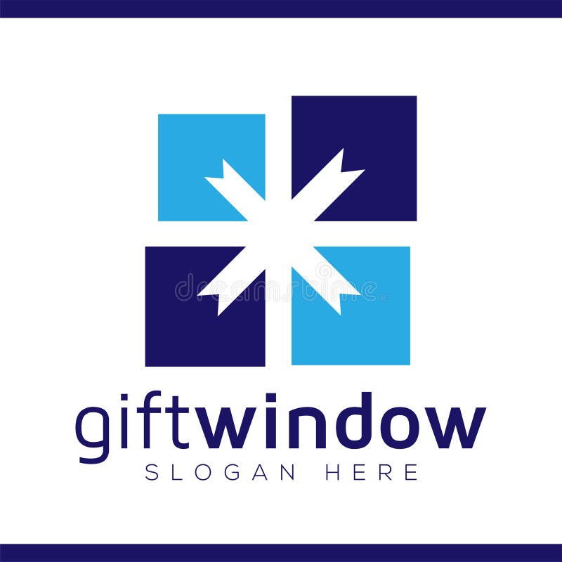 Gift Windows Logo Vector Template Stock Vector - Illustration of love ...