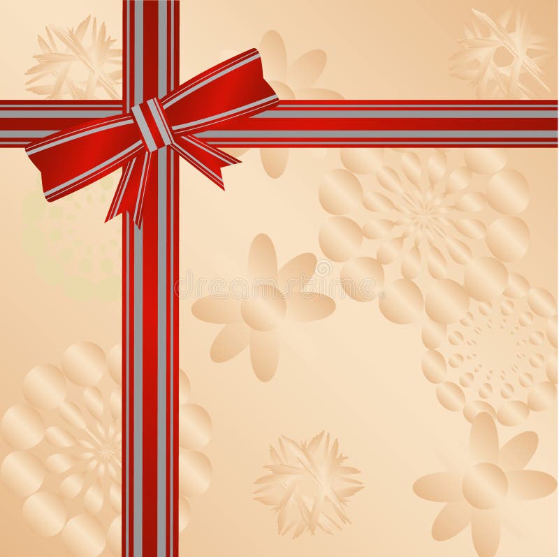 Gift wrap stock vector. Illustration of nostalgia, ribbon - 7176322