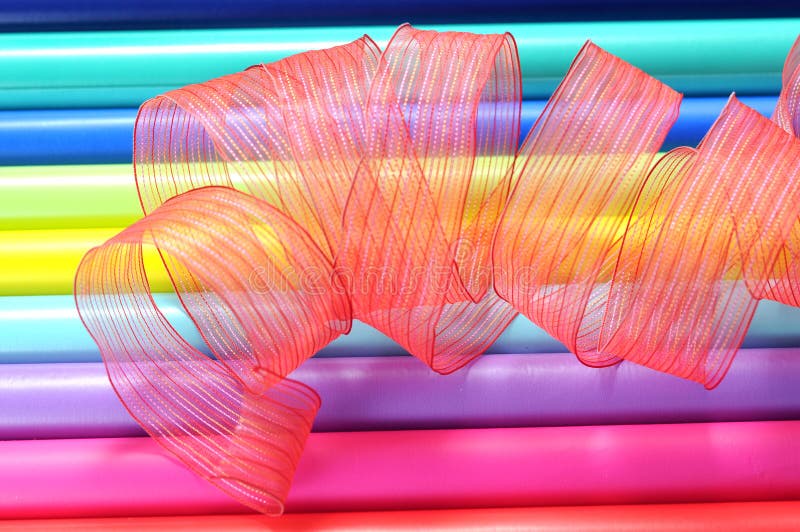 Gift wrap rolls stock photo. Image of pink, celebration - 34998162