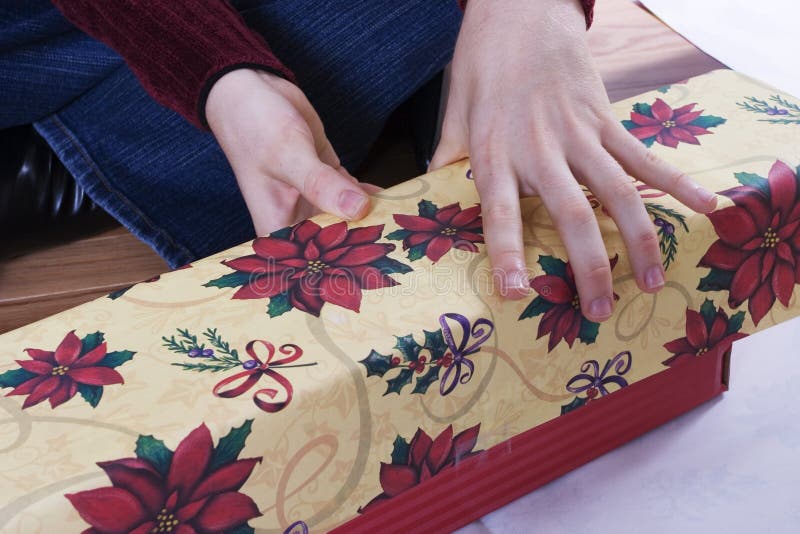 Gift Wrapping stock image. Image of celebrate, christmas - 1117993