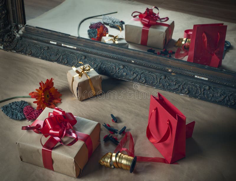 Gift wrapping stock photo. Image of celebration, handmade - 85303370