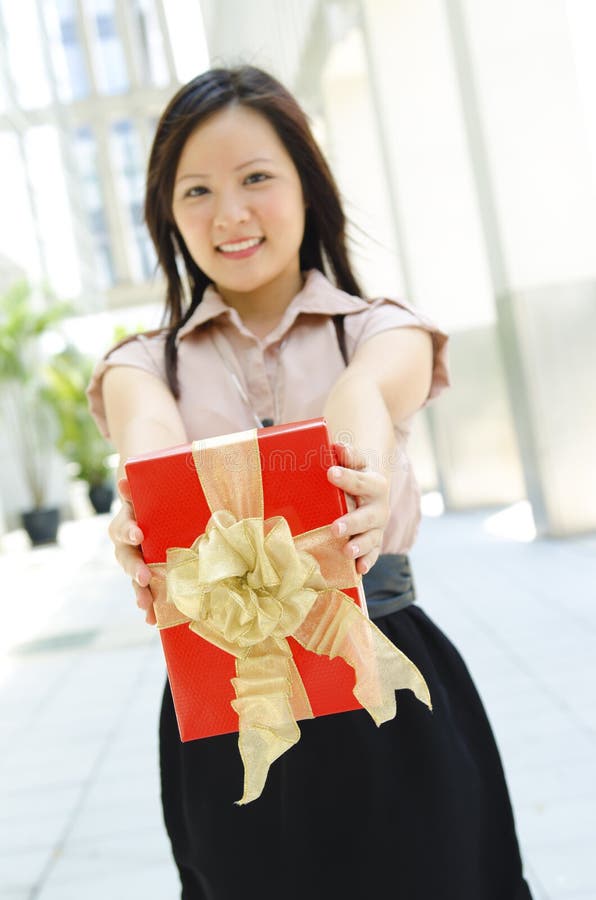 Present for you stock image. Image of giving, present - 1073589