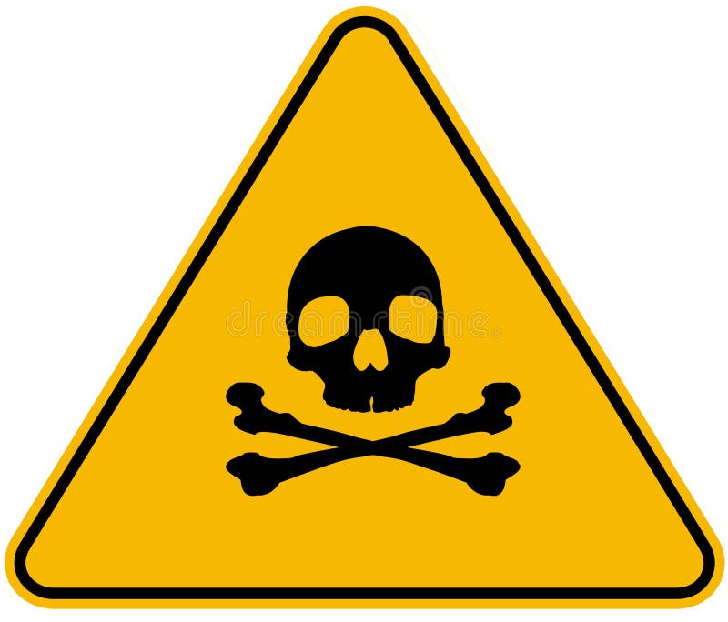 Gift-Zeichen stock abbildung. Illustration von chemikalie - 51214605