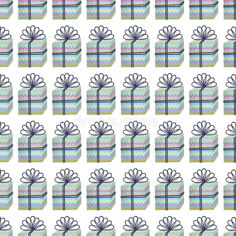 Giftbox Present Pattern Icon Stock Illustration - Illustration of ...