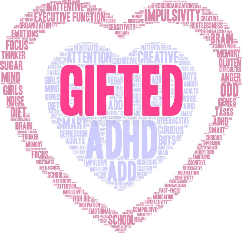 Gifted Word Cloud stock vector. Illustration of children - 104015034