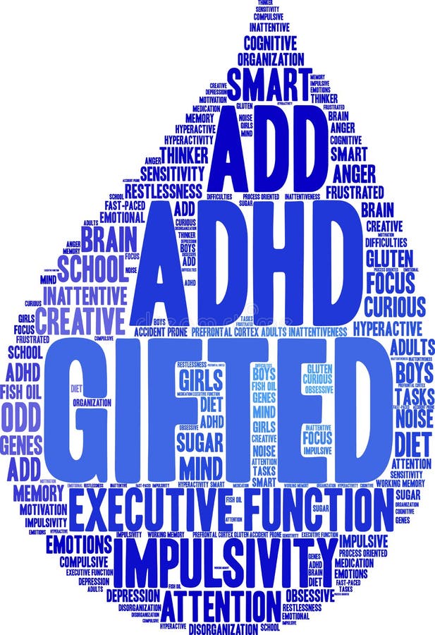 Gifted Word Cloud stock vector. Illustration of brain - 103136034