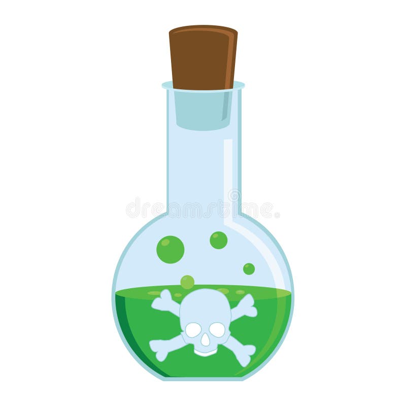 Giftiger Trank stock abbildung. Illustration von droge - 58531624