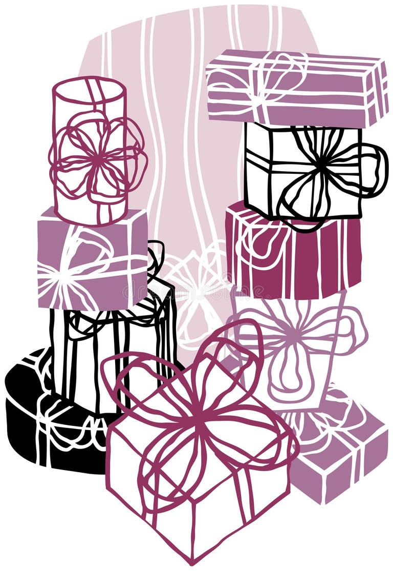 Wrapped Wedding Gifts Stock Illustrations – 3,278 Wrapped Wedding Gifts ...