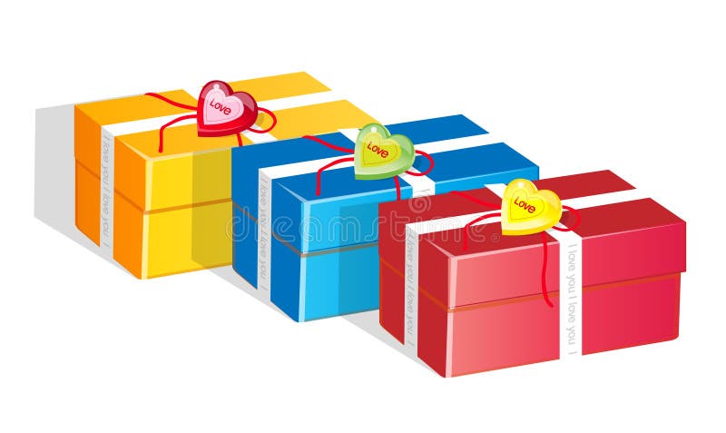 Gifts stock vector. Illustration of boxes, holiday, vector - 3491135
