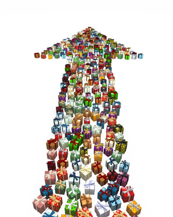 Gifts, Arrow stock illustration. Illustration of choice - 12144603