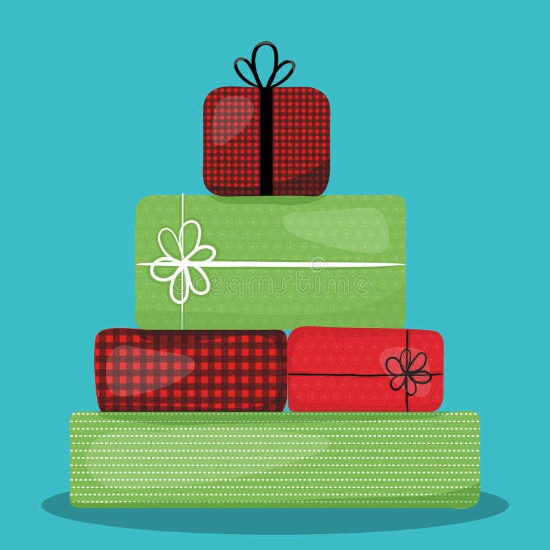 Gifts assorted many 12 stock vector. Illustration of vector - 197984533