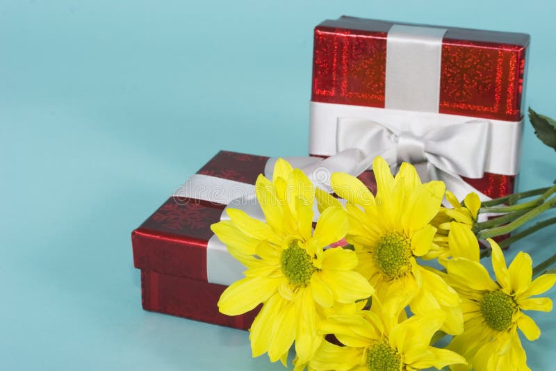 Gifts Boxes with flowers stock photo. Image of celebration - 2163492