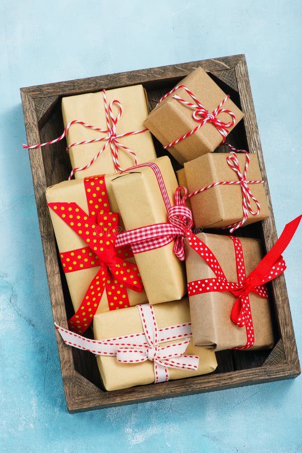 Gifts stock image. Image of festive, christmas, table - 81975361