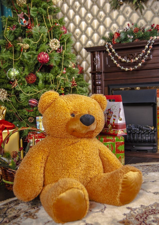 Gifts for Christmas Under a Fir-tree Stock Image - Image of green ...