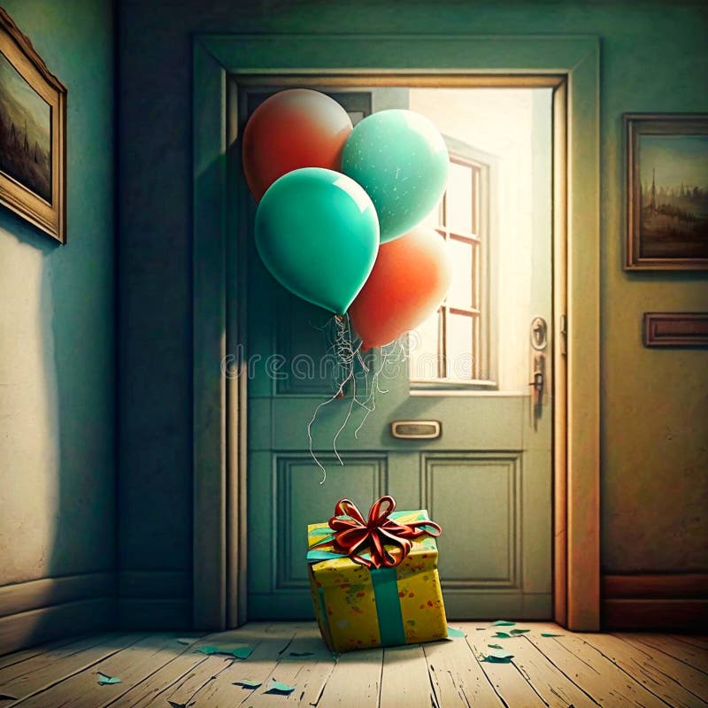 Blue Balls on the Dark Blue Background, Generative AI Stock Image ...