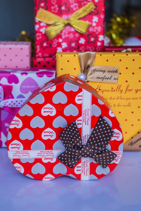 Gifts different colors stock image. Image of caucasian - 46383223