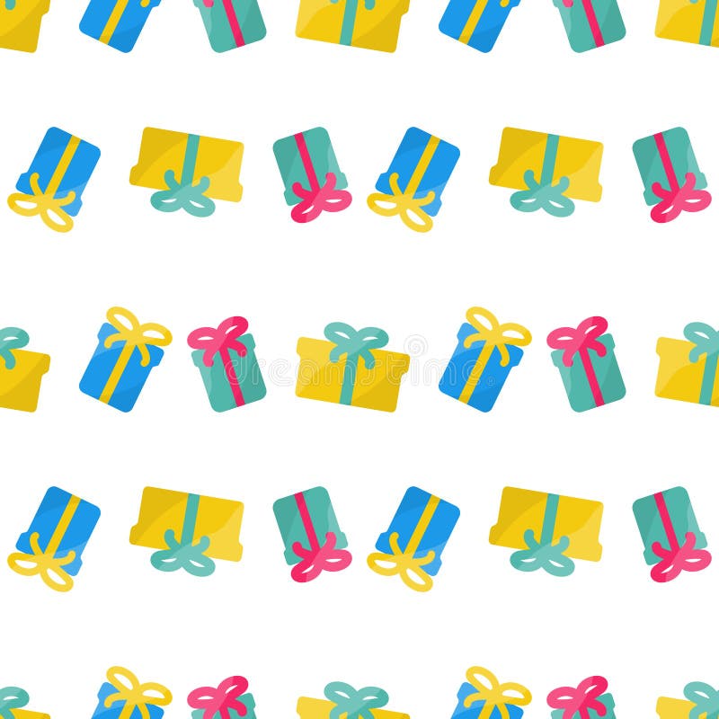 Gifts Holiday Set Pattern Packaging Bright Color Welcome Surprise Stock ...