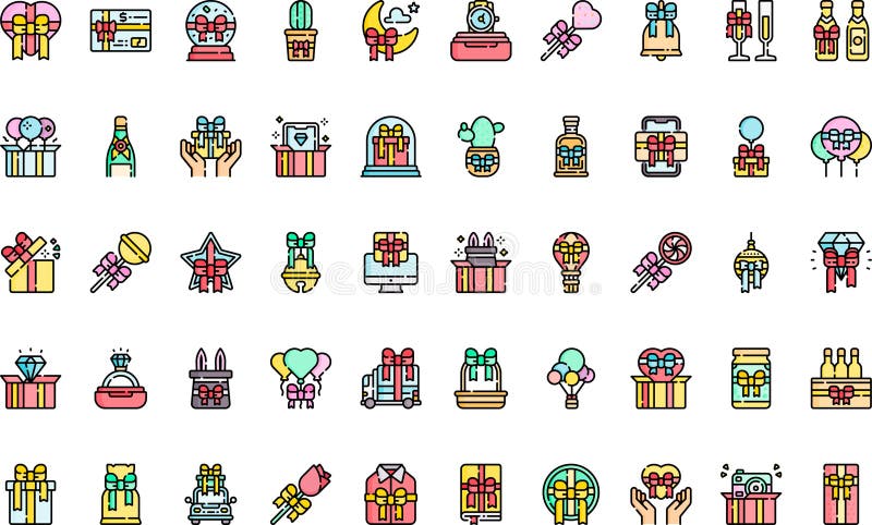 Gifts Icons High-Quality Vector Icons Collection with Editable Stroke ...