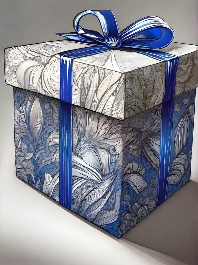 Gifts: Painted Background Drawing Duotone Color Palette. Stock ...