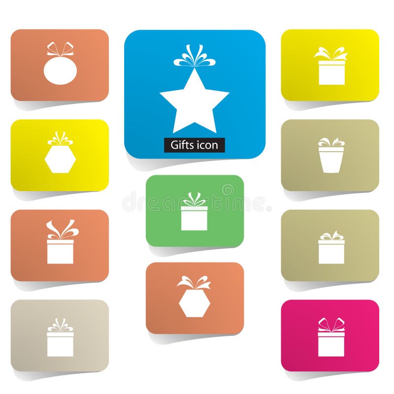 Gifts symbol stock vector. Illustration of stylish, xmas - 35563302