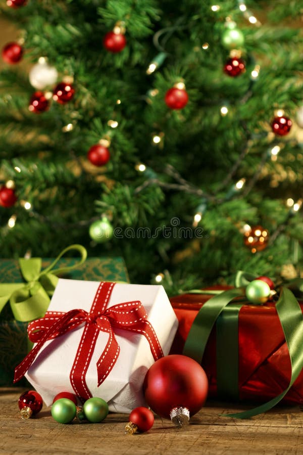 Gifts Under the Tree for Christmas Stock Image - Image of decoration ...