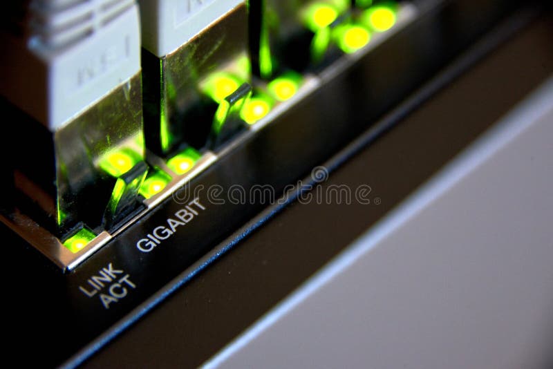 Gigabit Ethernet Connection Stock Photo - Image of cord, cat5: 99975304