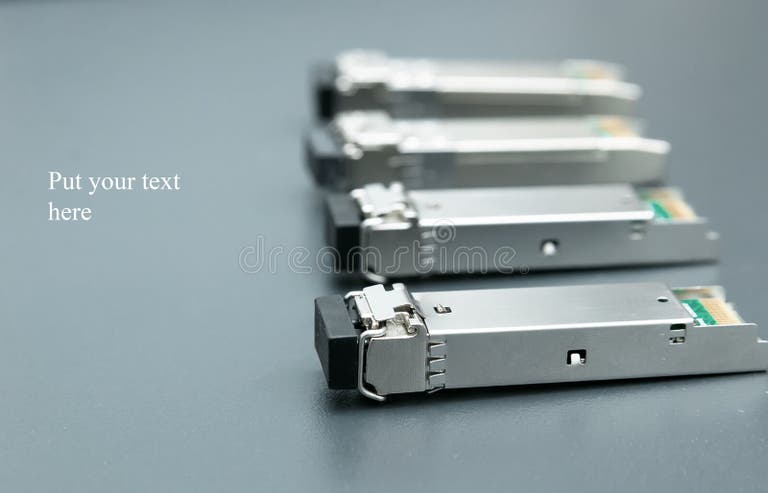 Gigabit SFP modules stock image. Image of business, fiber - 48155001