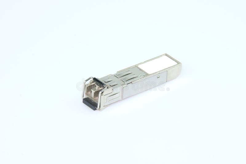 Gigabit (SX) Sfp Modules for Network Switch Isolated on White ...