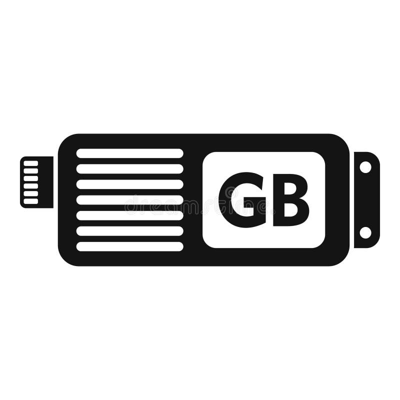 Gigabyte Icon Simple Vector. Cyber Disk Stock Vector - Illustration of ...