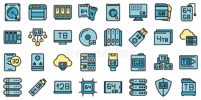 Gigabyte Vector Stock Illustrations – 3,051 Gigabyte Vector Stock ...