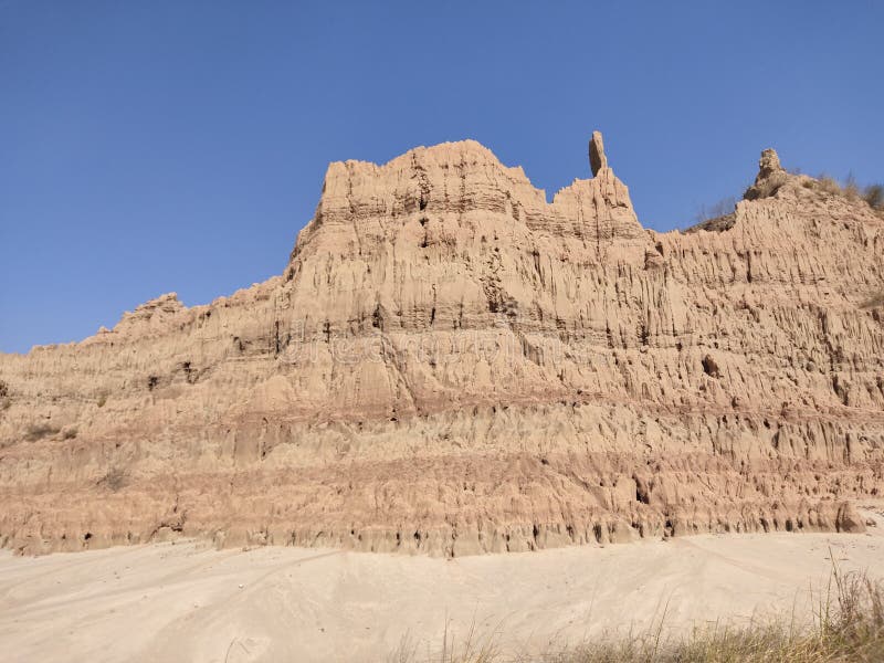 Gigantic Eroding Hill Structures Stock Photo - Image of soil, canyon ...