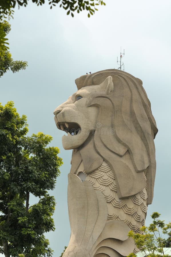 Merlion is the Symbol of Singapore Editorial Stock Image - Image of ...