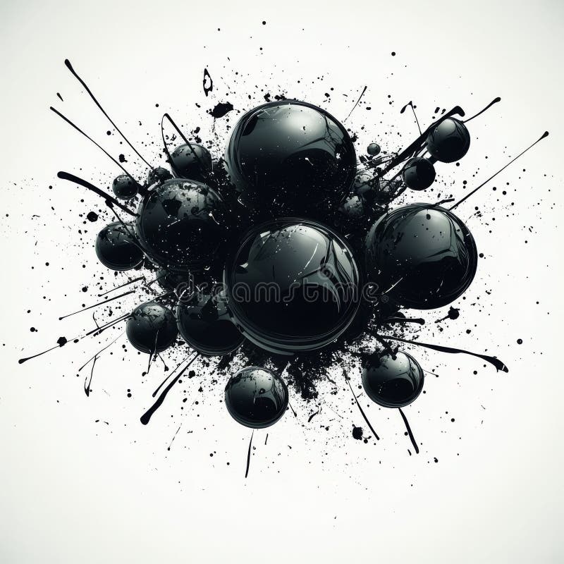 A Gigantic, Shiny Sphere Surrounds Smaller Spherical Objects and ...