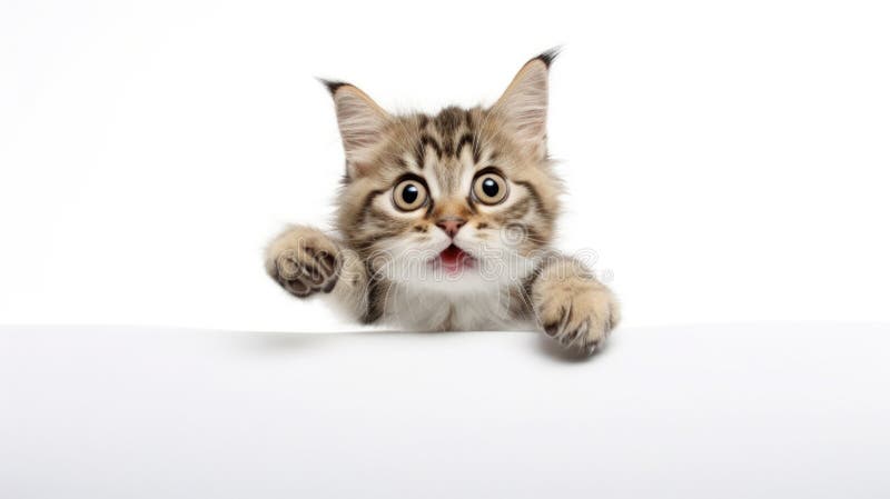 Giggling Cat in a Funny Pose. Stock Image - Image of canvas, animal ...