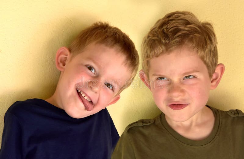 Giggly siblings stock image. Image of sibling, freckle - 22798463